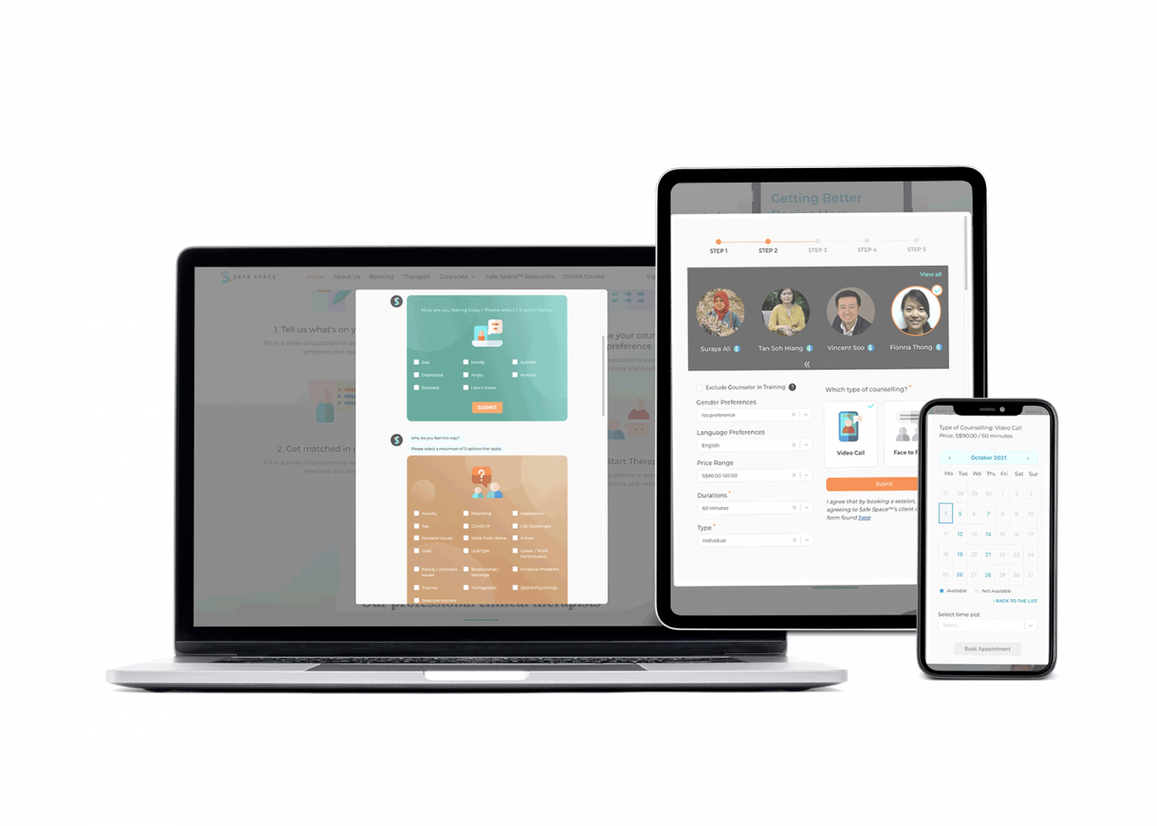 About Safe Space™ - Comprehensive online and offline mental health solution